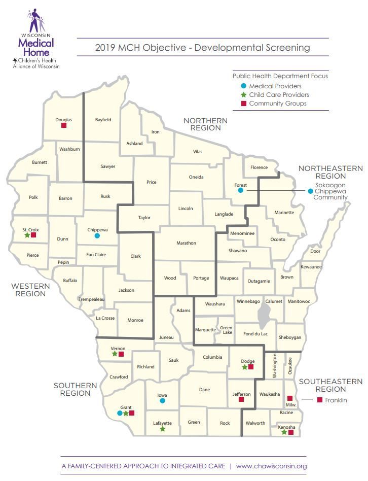 MCH Objective Map - Children's Health Alliance of Wisconsin