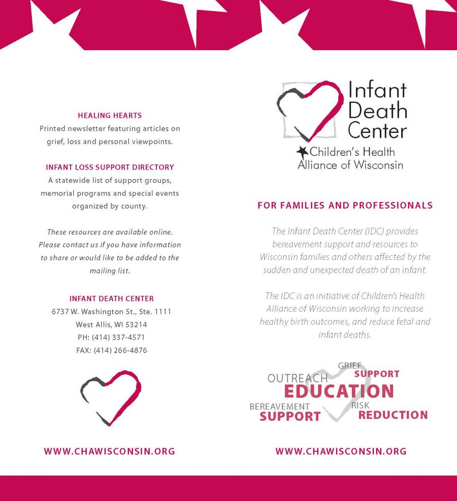 Infant Death Center Brochure - Children's Health Alliance of Wisconsin